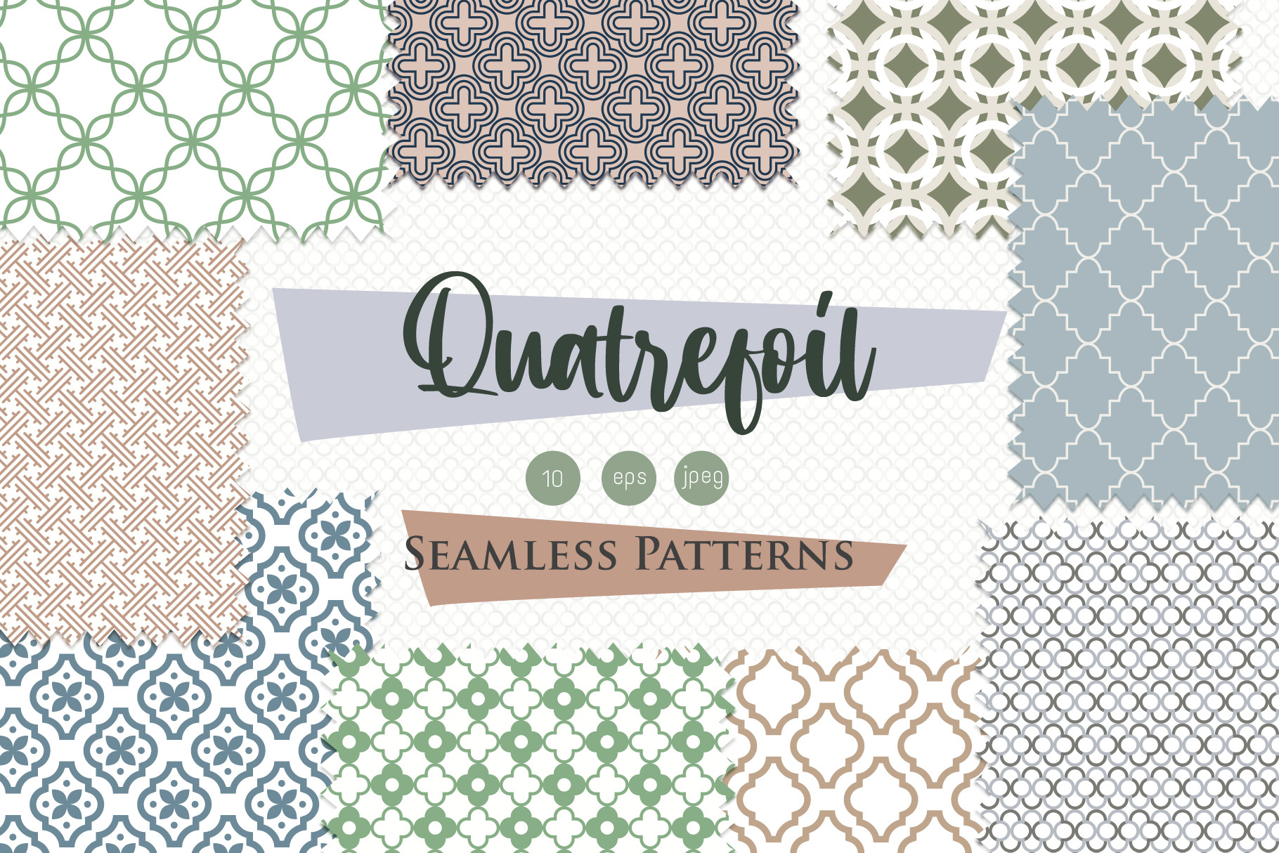 Quatrefoil - Patterns Collection, a Pattern Graphic by Milky April