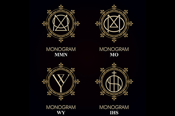 Vintage Monograms, a Decorative Illustration by Stanislav Kharchevskyi ...