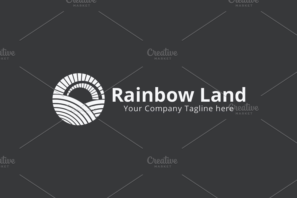 Rainbow Land Logo Design Template, a Branding & Logo Template by Shahjhan