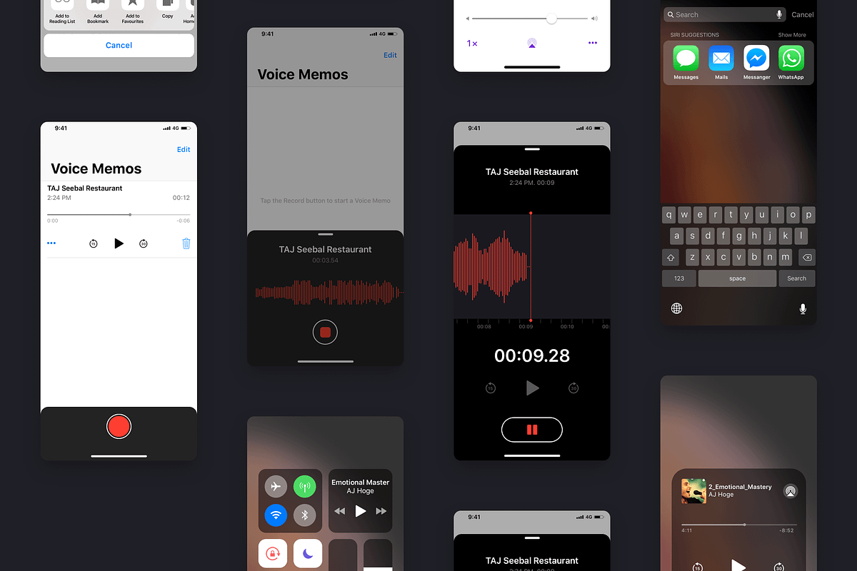 iOS12 GUI KIT, an UI Kit Template by Ui Markets