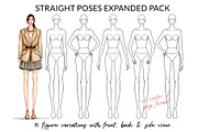 Straight Poses Expanded Pack Female, a Person Illustration by Art by Lin