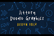Jittery Doodle Arrows Video Pack, a Background Graphic by Enchanted Studios
