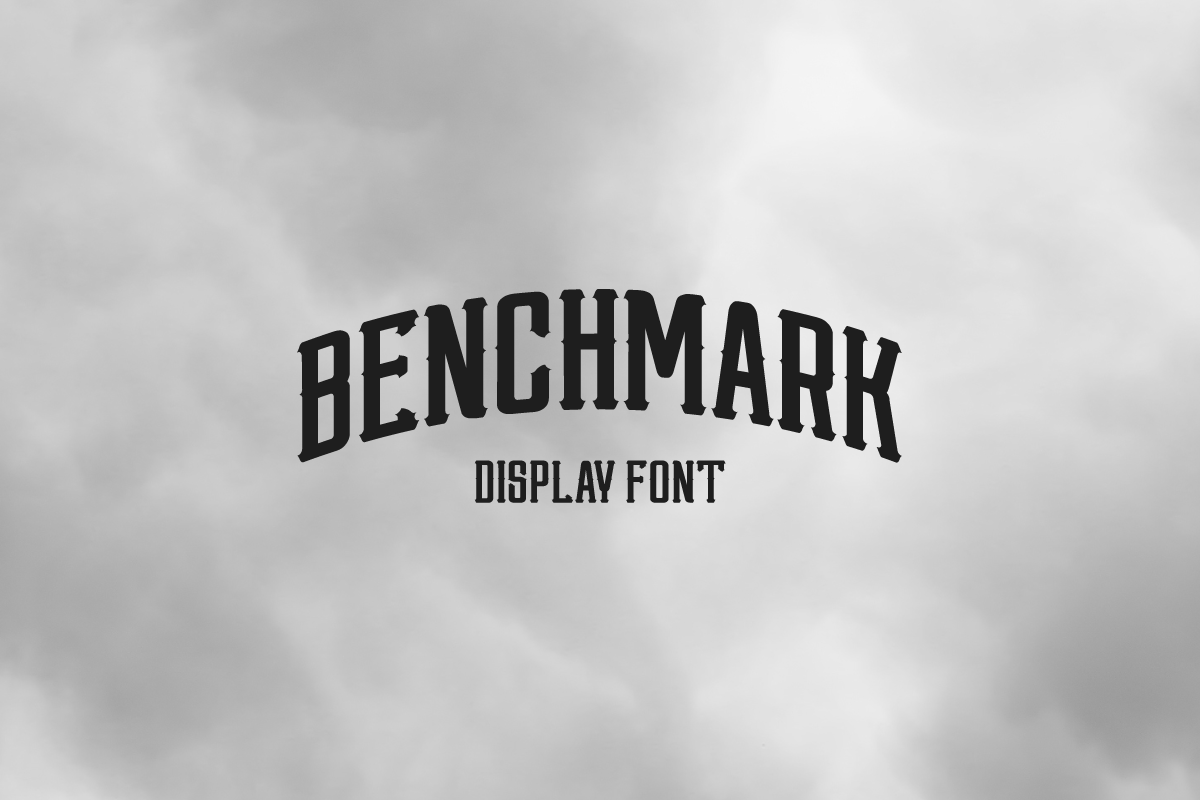 BENCHMARK DISPLAY FONT, a Serif Font by Alphabet Agency