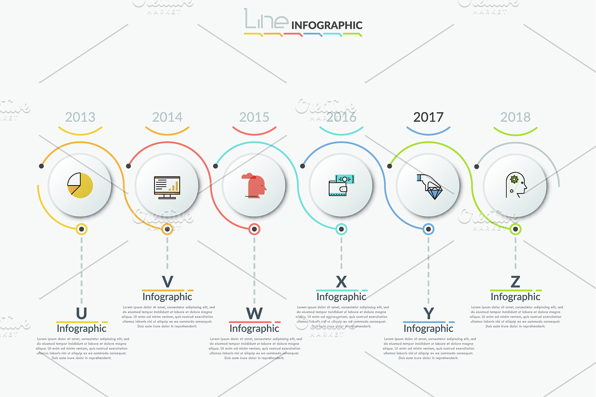 Line-X. Infographic Pack, a Presentation Template by Andrew Kras Design