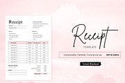 Simple Receipt Template, Cash Receipt