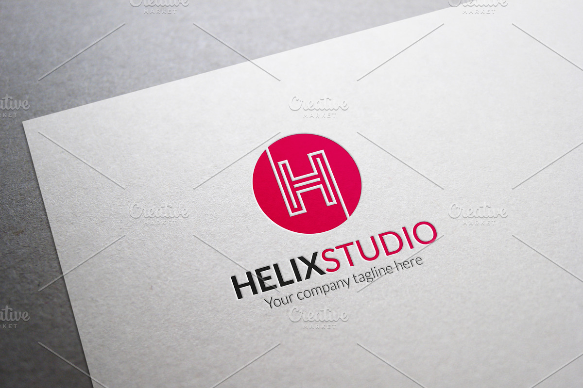Helix Studio H Letter Logo, a Branding & Logo Template by XpertgraphicD