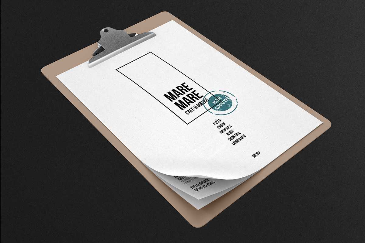 Simple Food Menu Template, a Flyer Template by BrandPacks