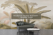 Medieval Pastoral Scenery Wallpaper