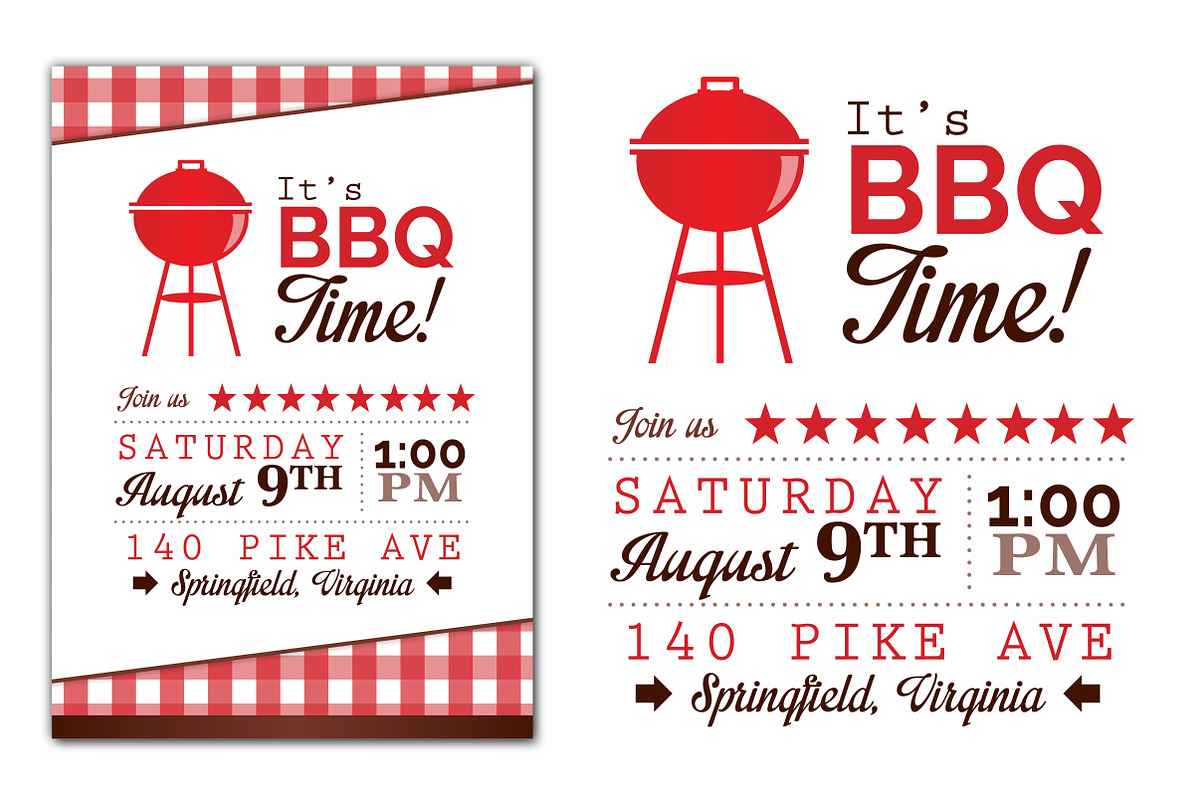 It's BBQ Barbeque Time Invitation, an Invitation Template by BF Studios