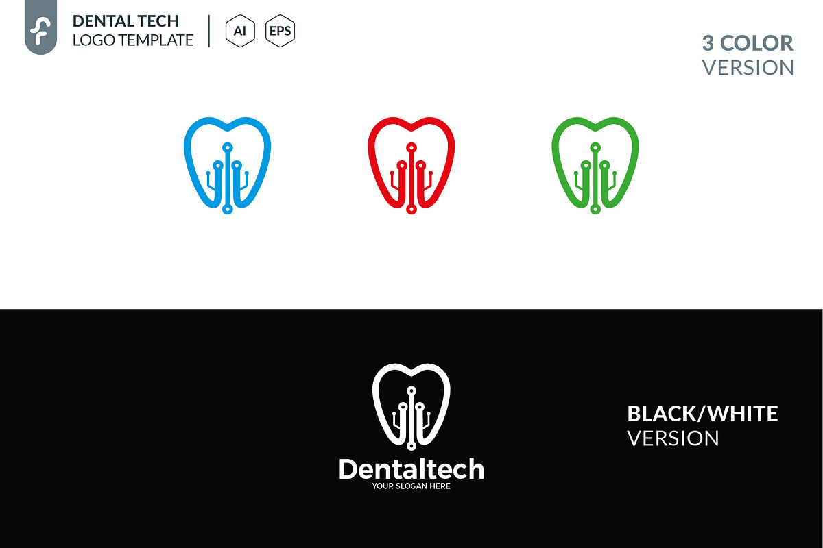 Dental Tech Logo, a Branding & Logo Template by ft.studio