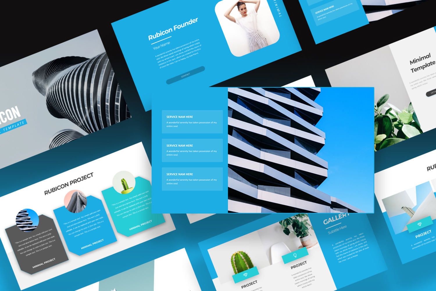 Rubicon Minimal Google Slides, a Presentation Template by Infinity ...