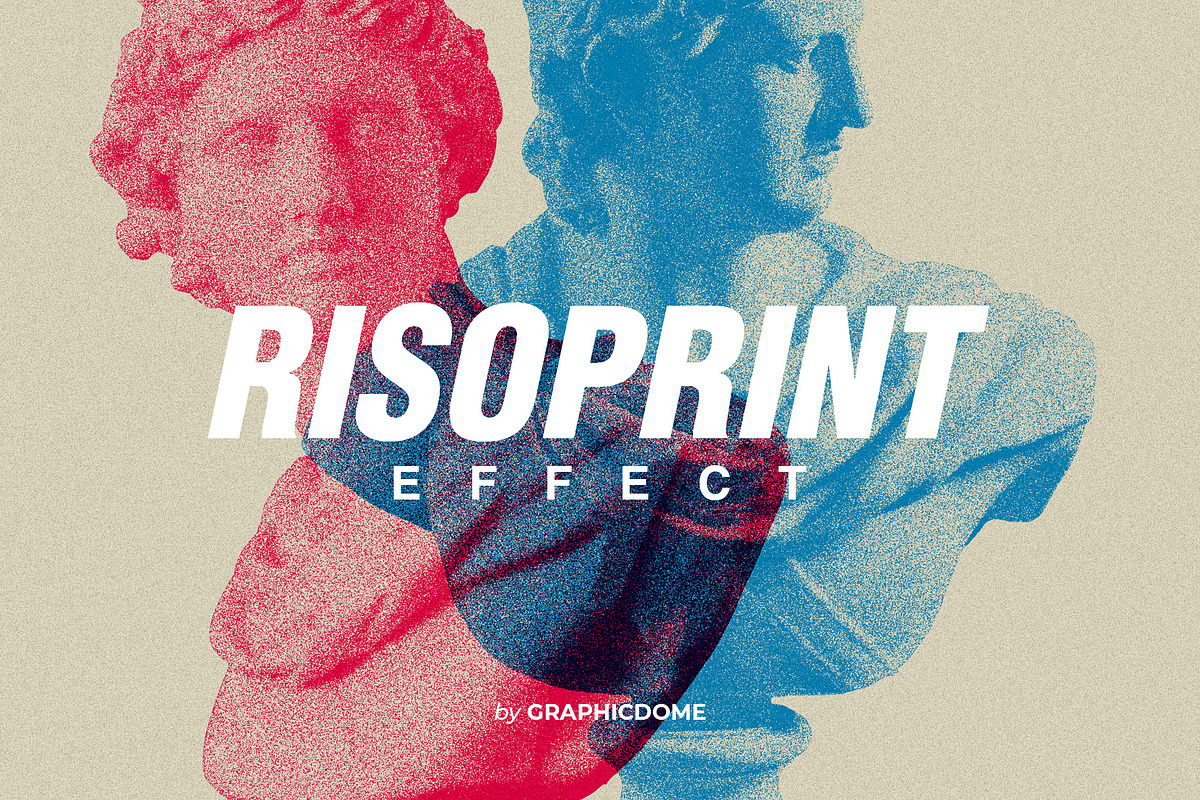 Risograph - Risoprint Effect, a Texture Graphic by Graphicdome