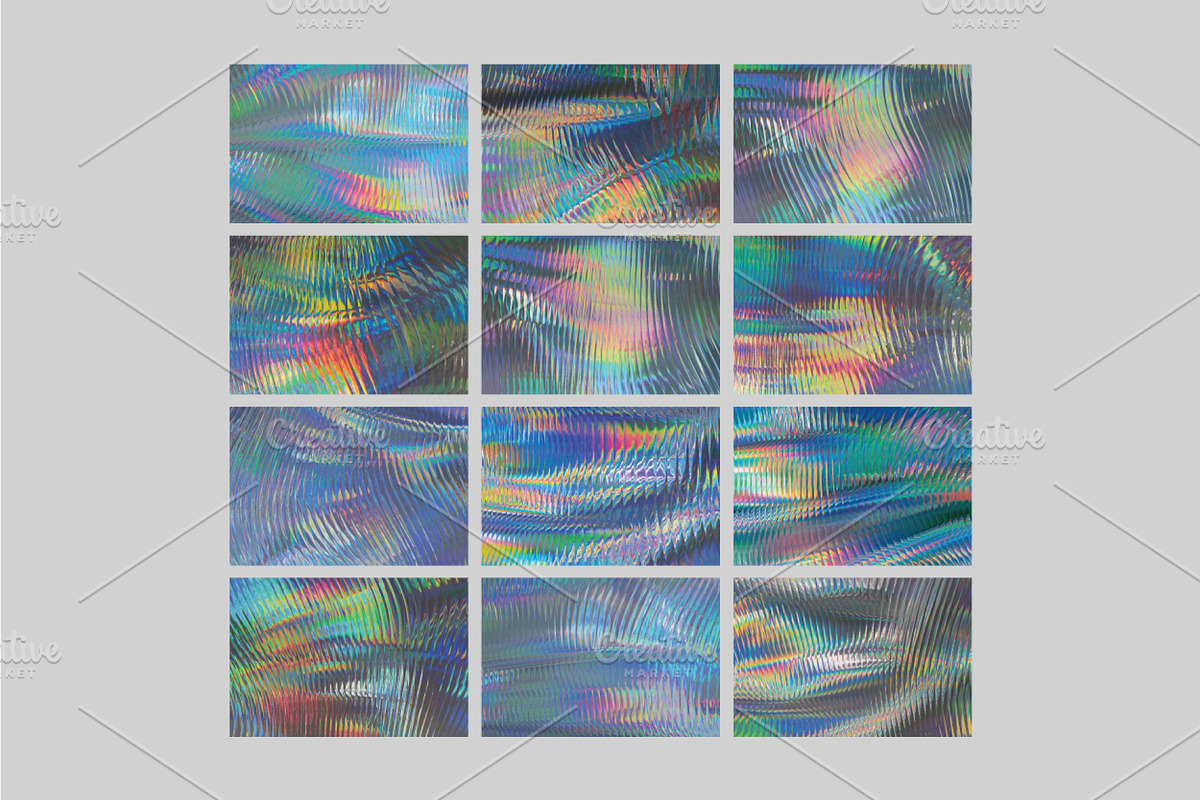 DIGITAL HOLOGRAPHIC TEXTURES, a Texture Graphic by ASDF Graphics