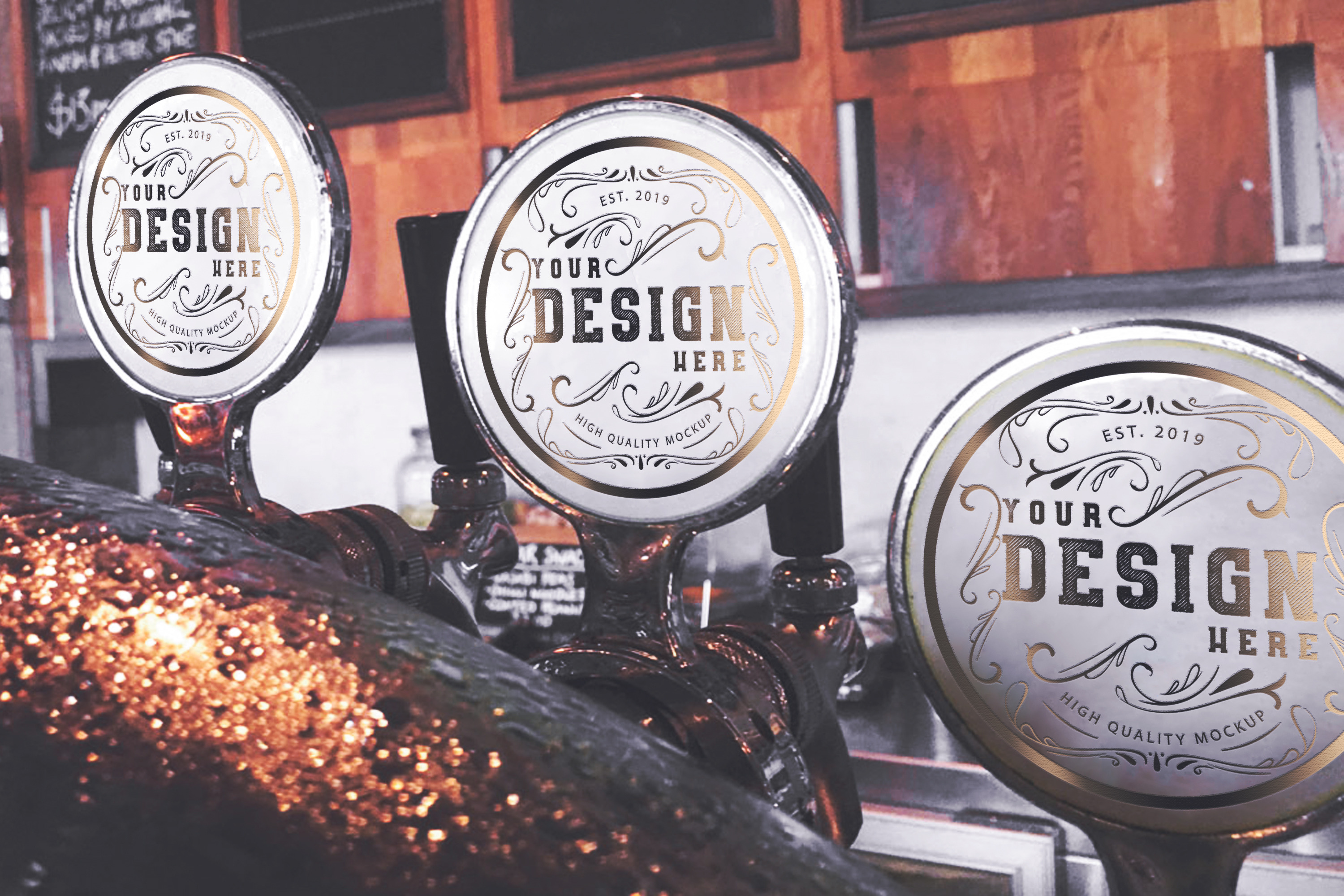Beer Tap Label Mock-up #02, a Product Mockup by Mila