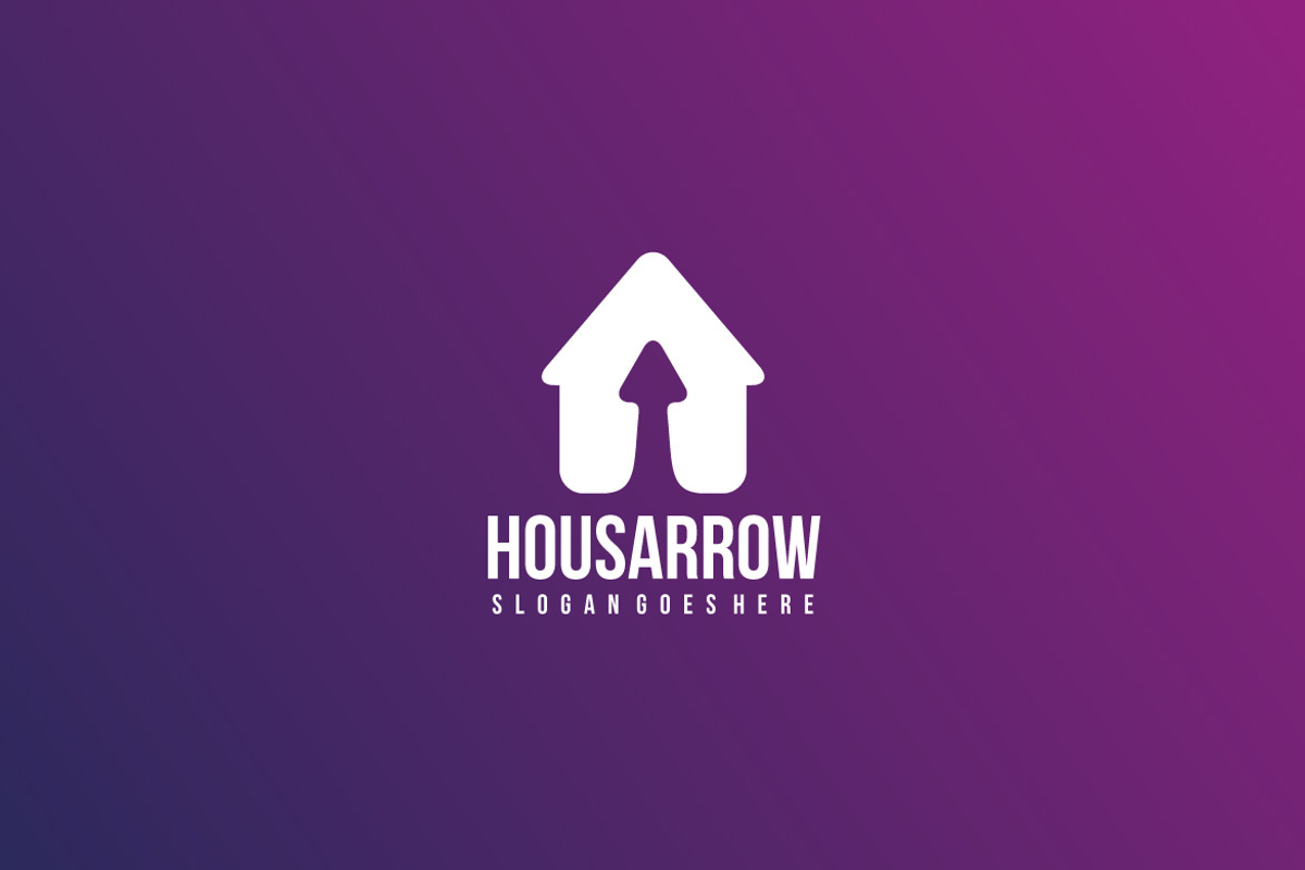 House Arrow Logo, a Branding & Logo Template by 3ab2ou | Creative Market