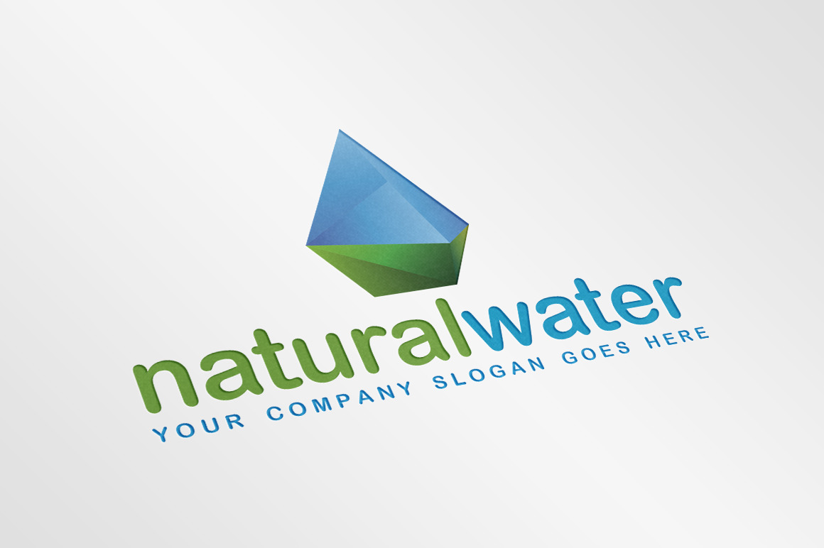 Natural/Crystal Water Droplet Logo, a Branding & Logo Template by Pentaclay
