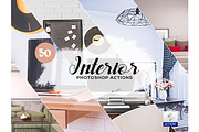 30 Interior Photoshop Actions, an Action Add-On by DreamColor