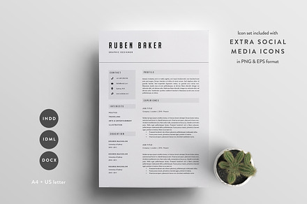 Resume Template 3 Page | CV Template, a Resume Template by The Template ...