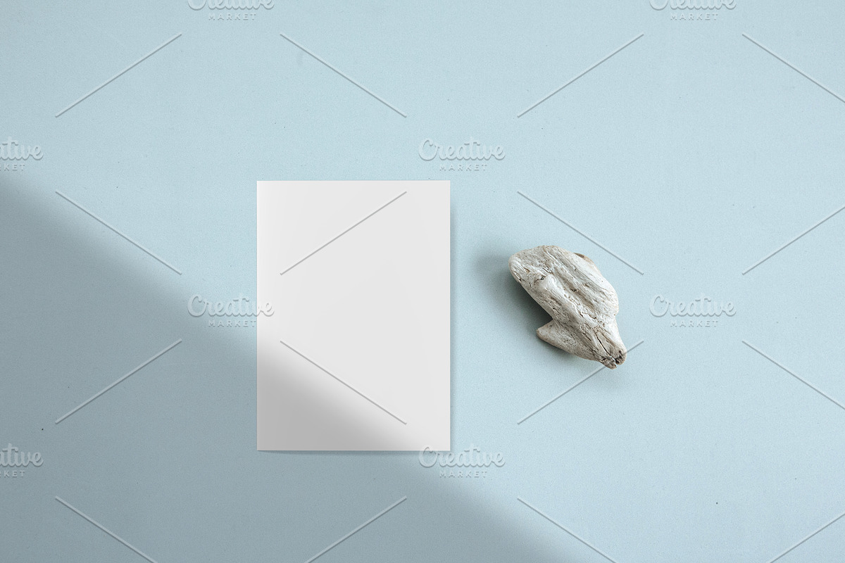 Card Mockup #795 PSD + Smart Object, a Print Template by Kzara Visual ...
