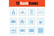 Set of bank icons, an Icon by Pavel Vectors