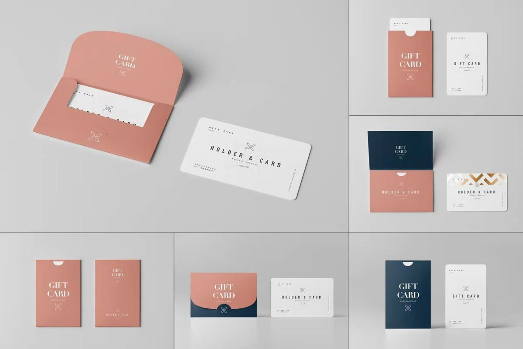 Holder & Card Mock-Up, a Packaging Mockup by BLISS DESIGN