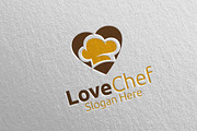 Love Chef Food Logo Restaurant 24, a Branding & Logo Template by ...