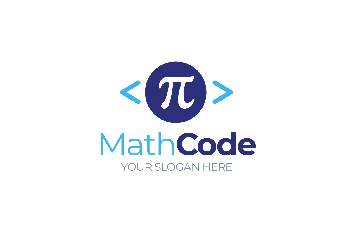 Math Code Programming Pi Letter Logo, a Branding & Logo Template by ...