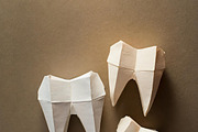 origami teeth, a Health & Medical Photo by LOTA_CREATIONS