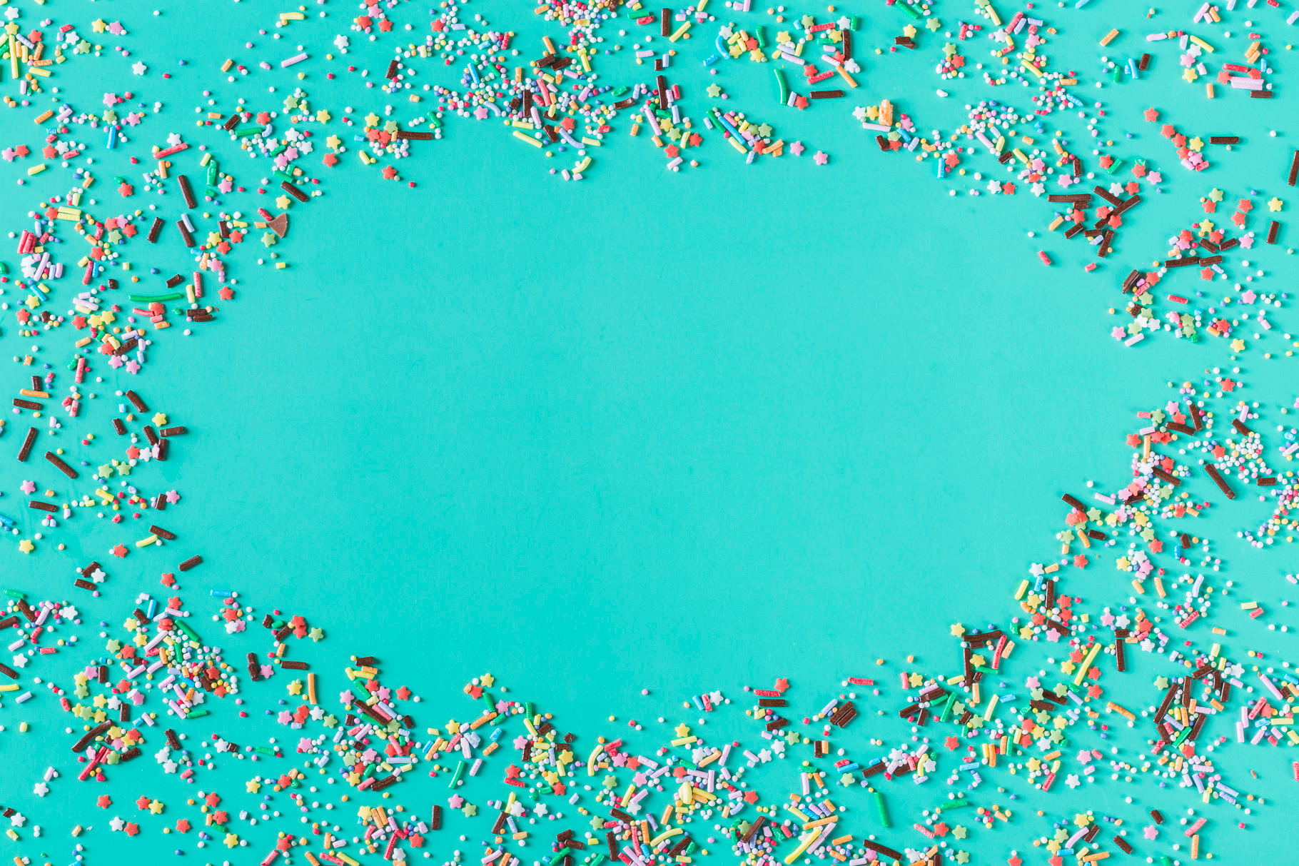 Festive sprinkles of sugar sweets. Party, birthday, holiday back, a ...