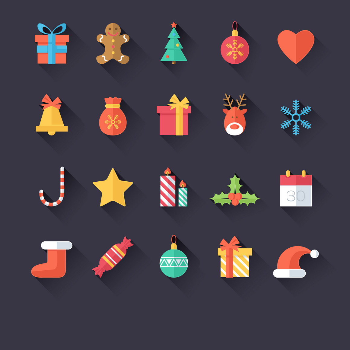 20 Christmas Icons, an Icon by Snitovets