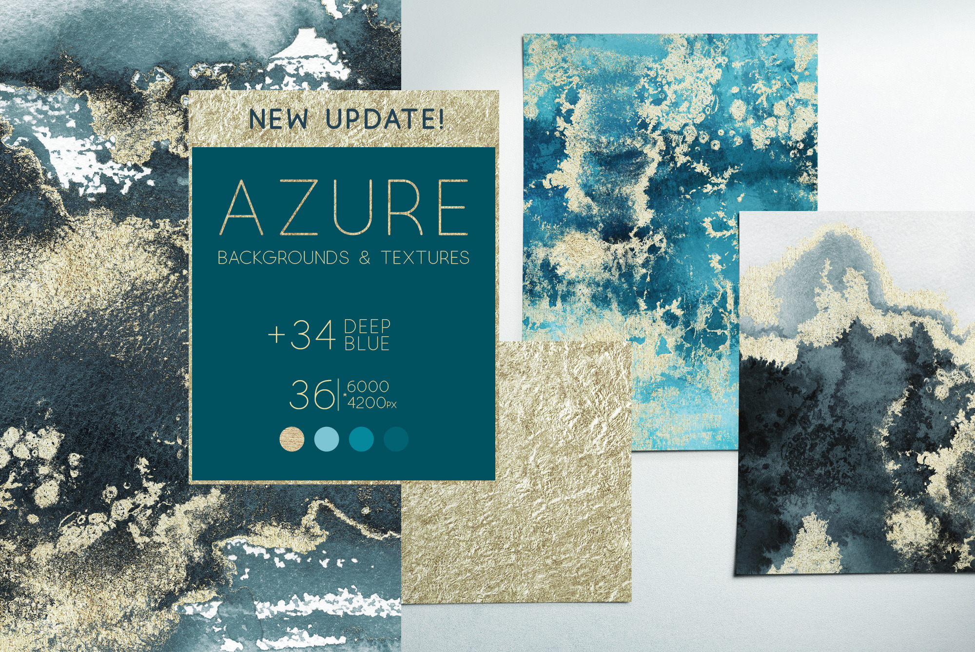 •Updated• AZURE Backgrounds set, a Texture Graphic by Anastezia Luneva