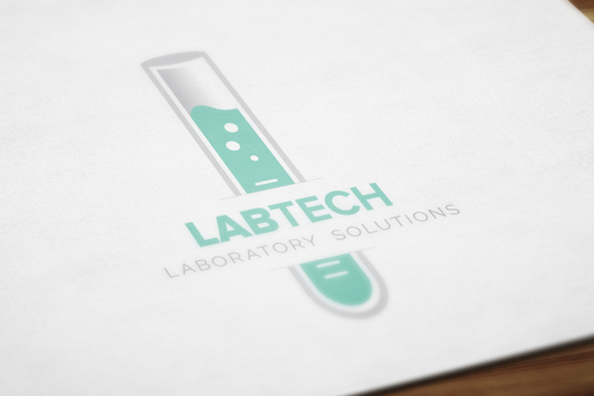 Lab Tech | Laboratory Solutions Logo, a Branding & Logo Template by ...