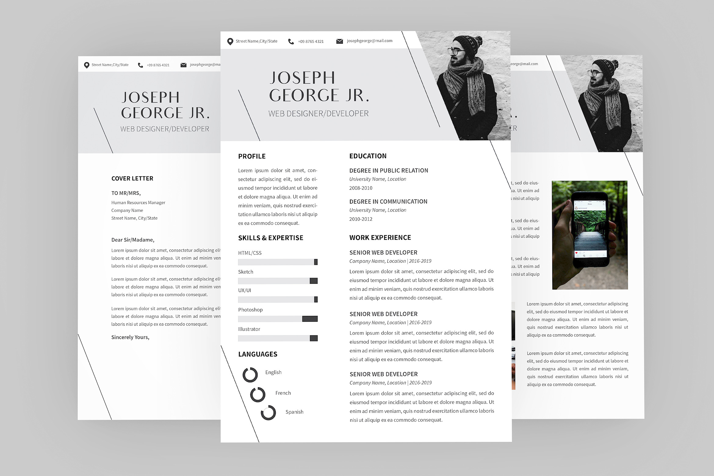 Confidence Resume Designer, a Resume Template by AQR Studio