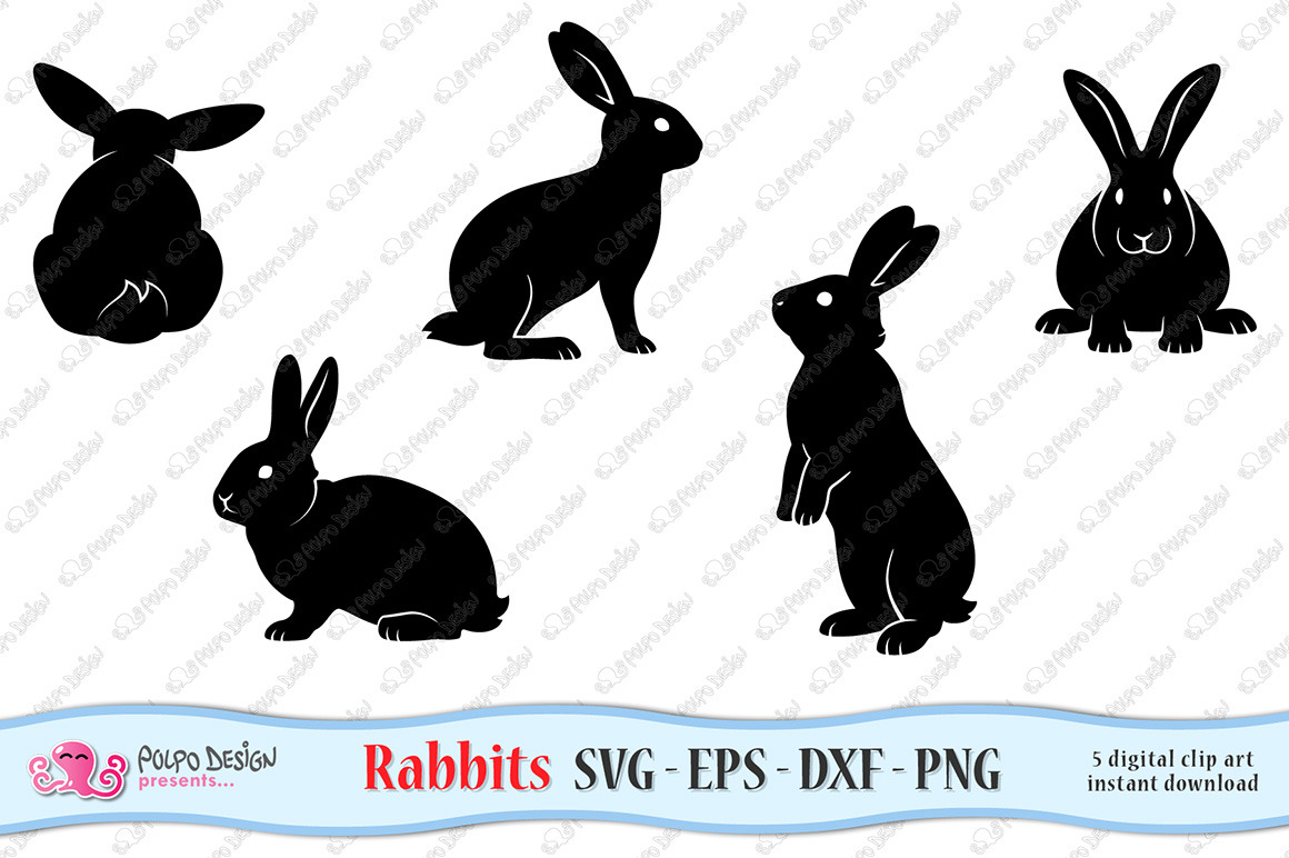 Rabbits SVG, an Object Graphic by PolpoDesign