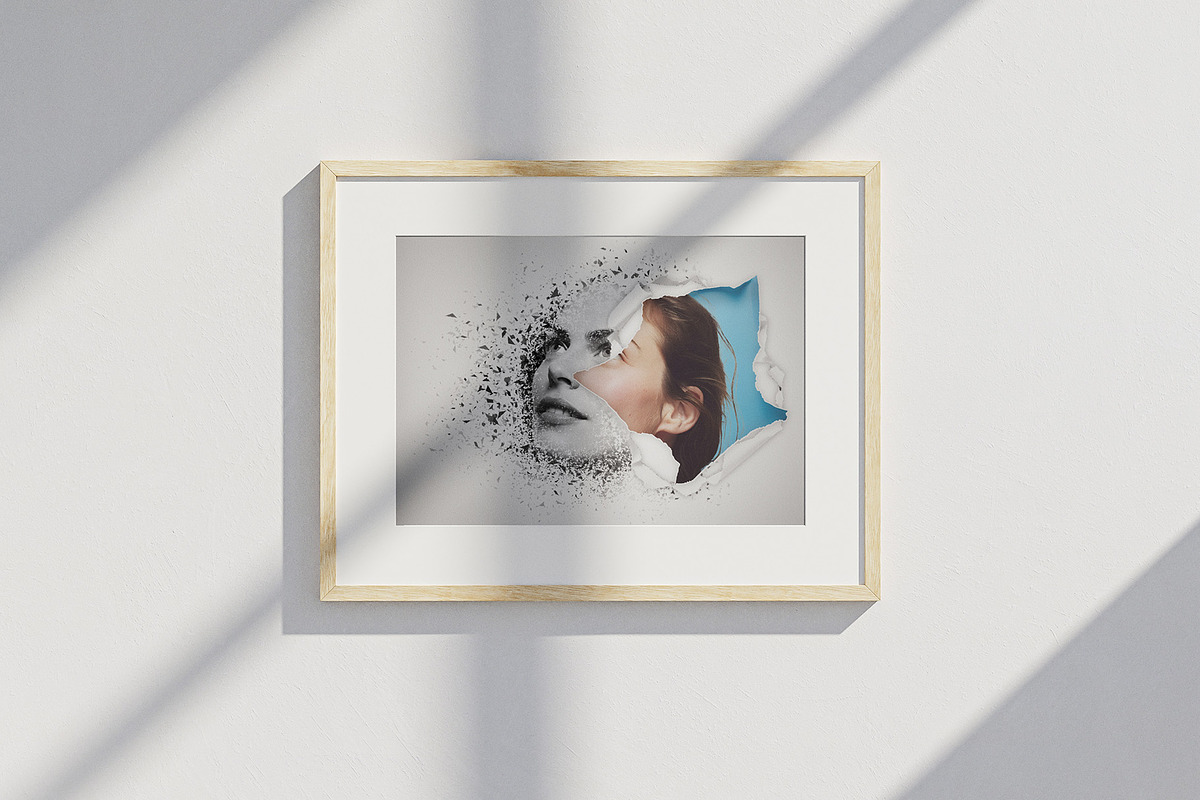 Editable Paper Cut Photo Effect
