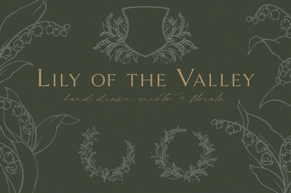 Lily of the Valley Logo Illustration, a Graphic by Blushed Design by ...