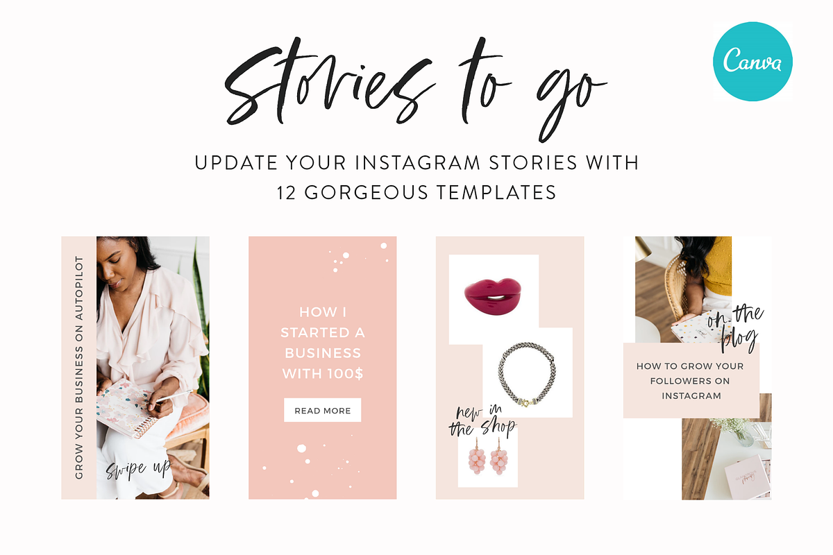 Template Pack for Instagram & Canva, a Social Media Template by My ...
