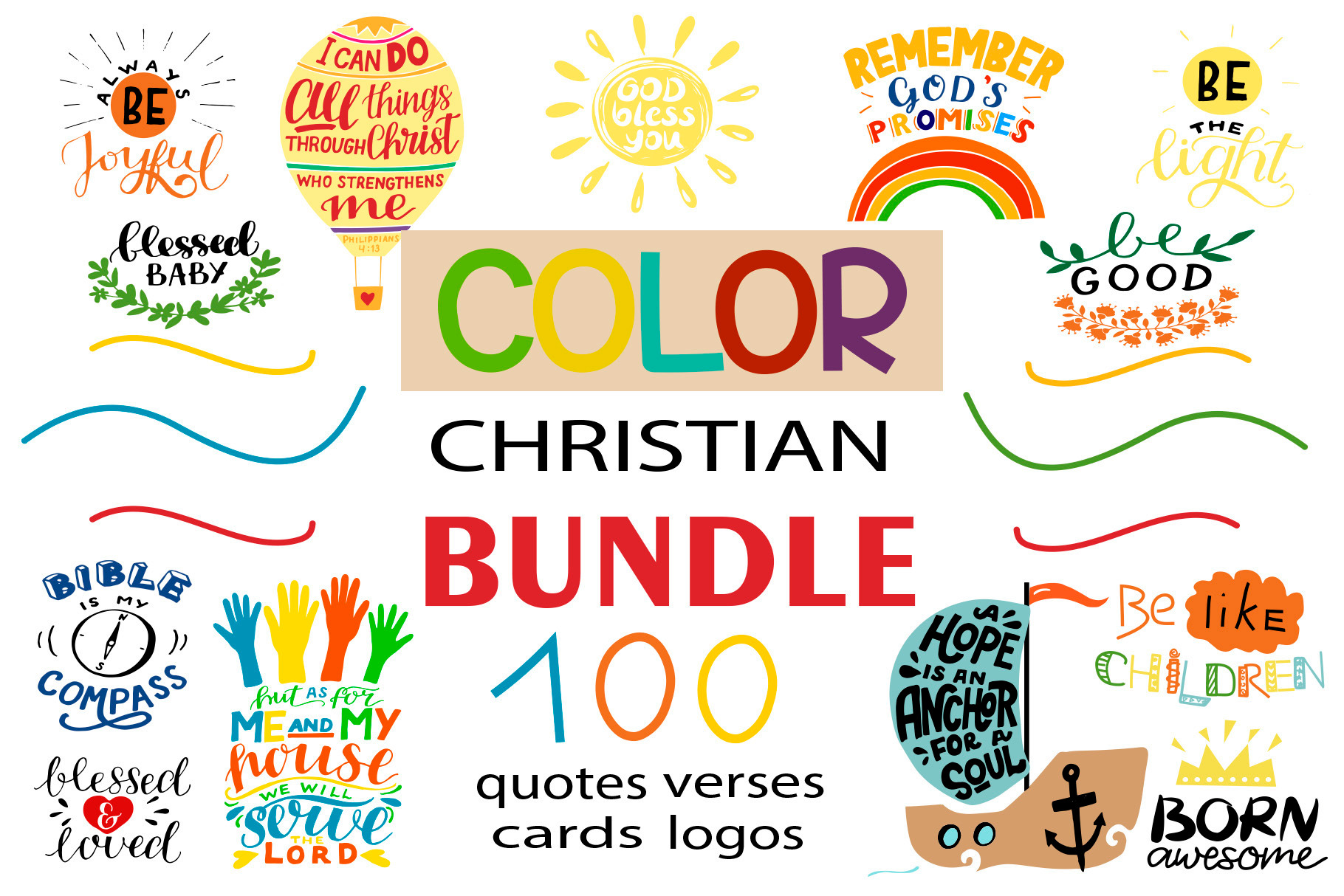 COLOR CHRISTIAN BUNDLE, an Illustration by Ola-la-la