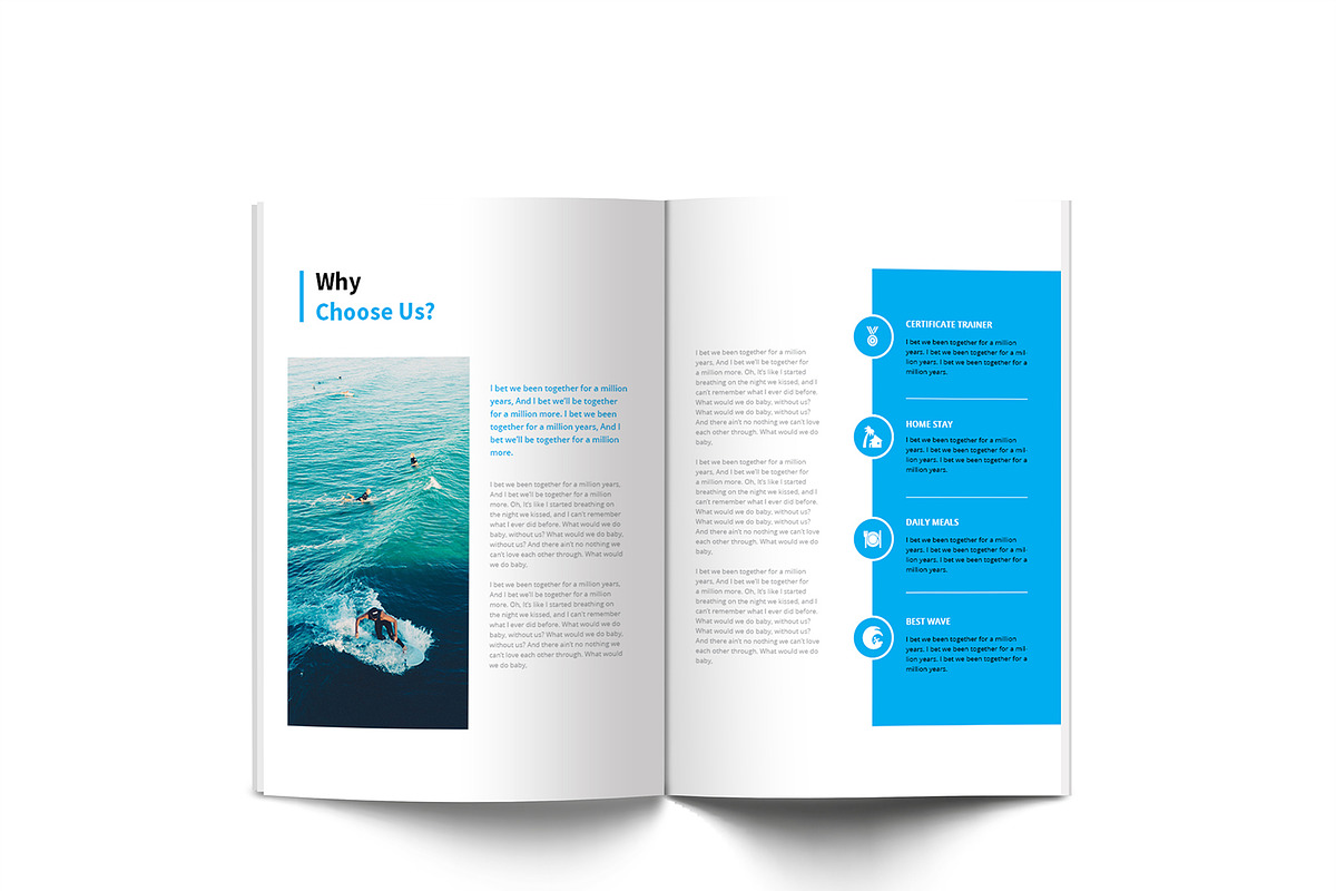 High Wave - Surfing A4 Brochure, a Brochure Template by Incools Stokie