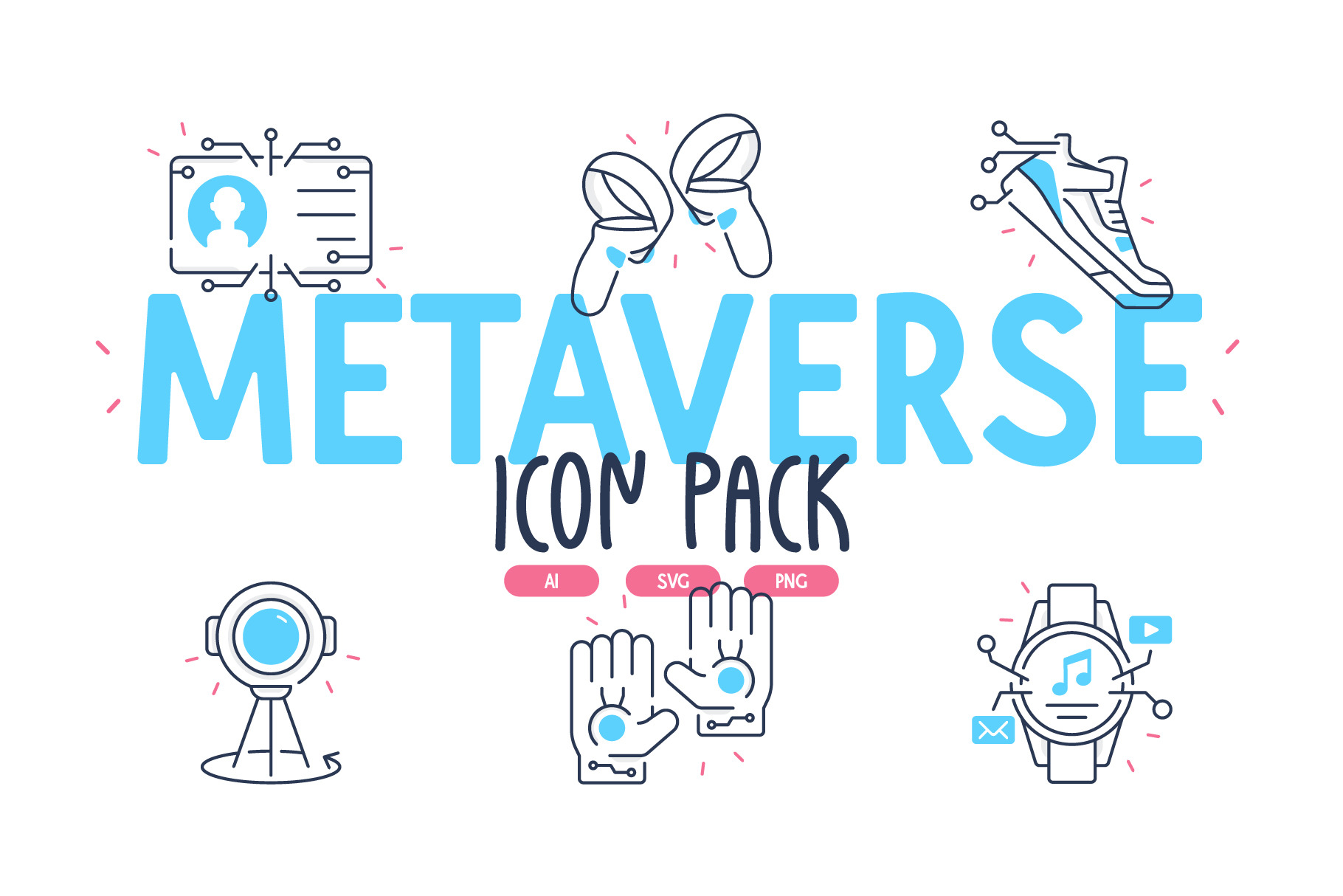 Metaverse Icons, an Outline Icon by iconfield