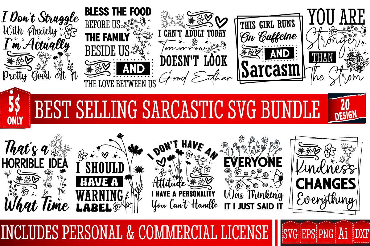 Sarcastic SVG Bundle,Sarcastic SVG, an Object Graphic by Rana Creative