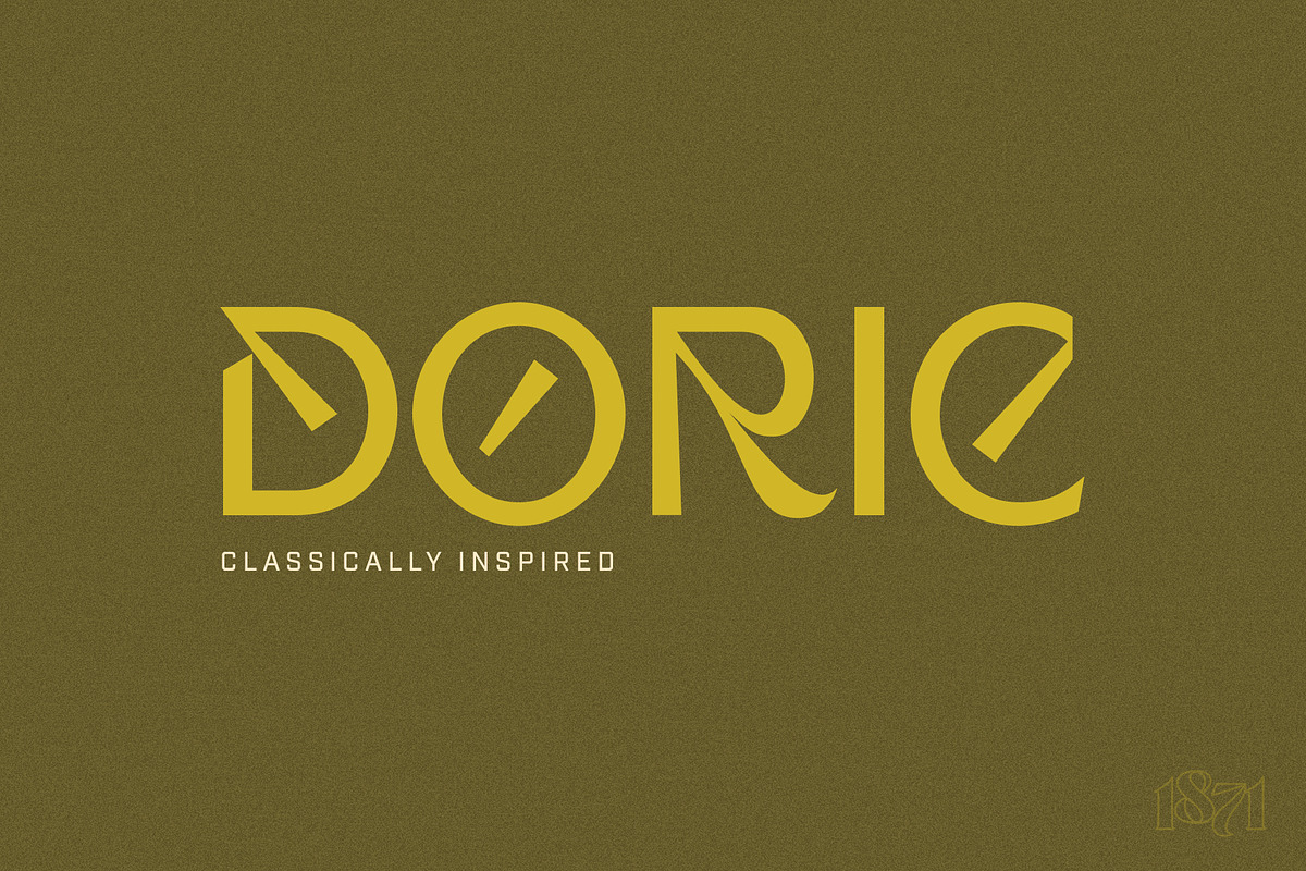Doric - Classically Inspired Sans, a Sans Serif Font by 1871 Project