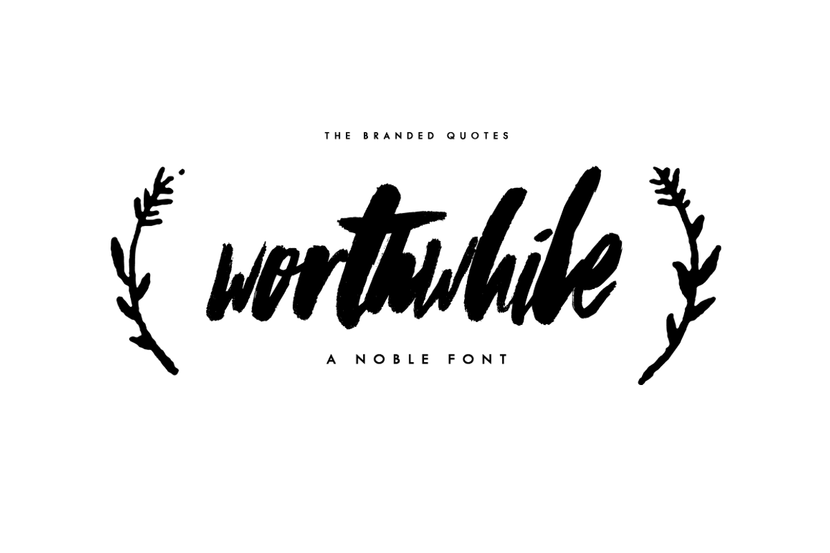 Worthwhile Font, a Script Font by The Branded Quotes