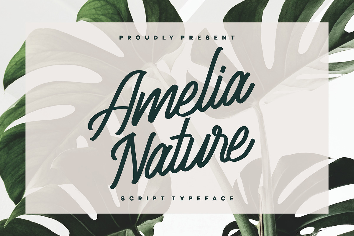 Amelia Nature - Script Typeface, a Script Font by Fype Co. | Creative Market