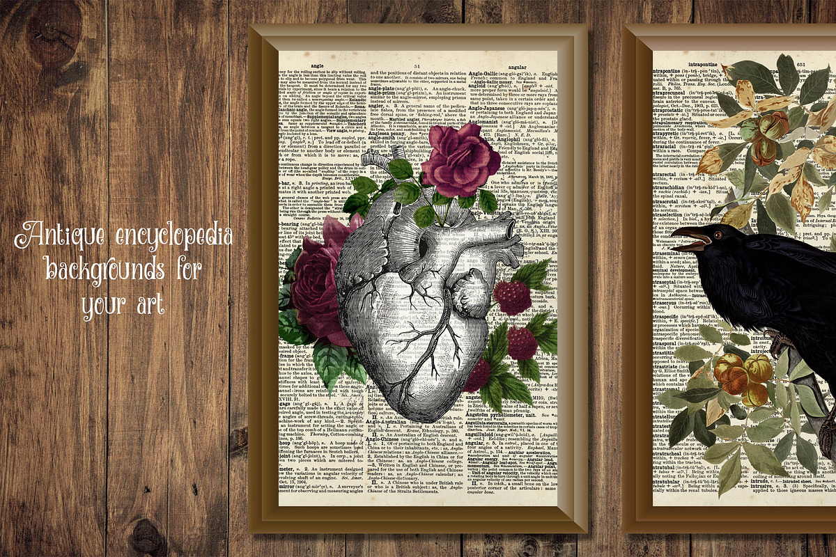 Vintage Encyclopedia Pages, a Texture Graphic by Digital Curio
