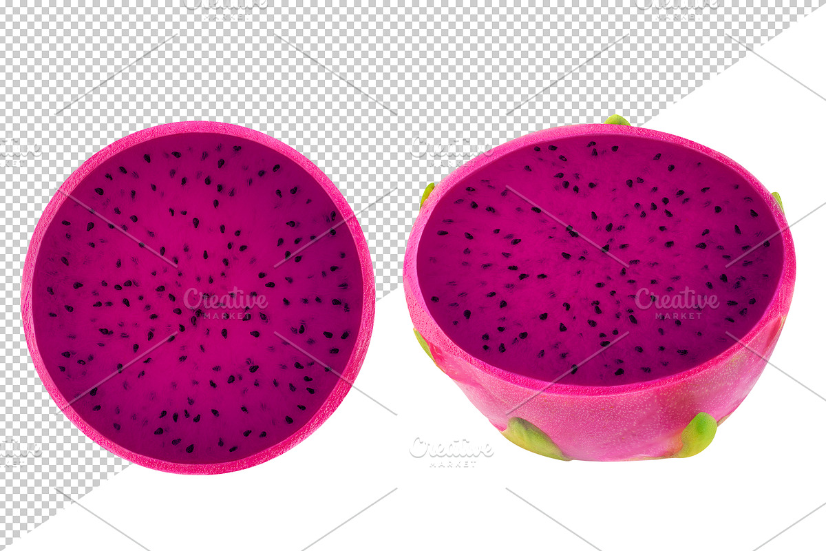 Red dragonfruit pieces, an Object Graphic by Fruits+Veggies
