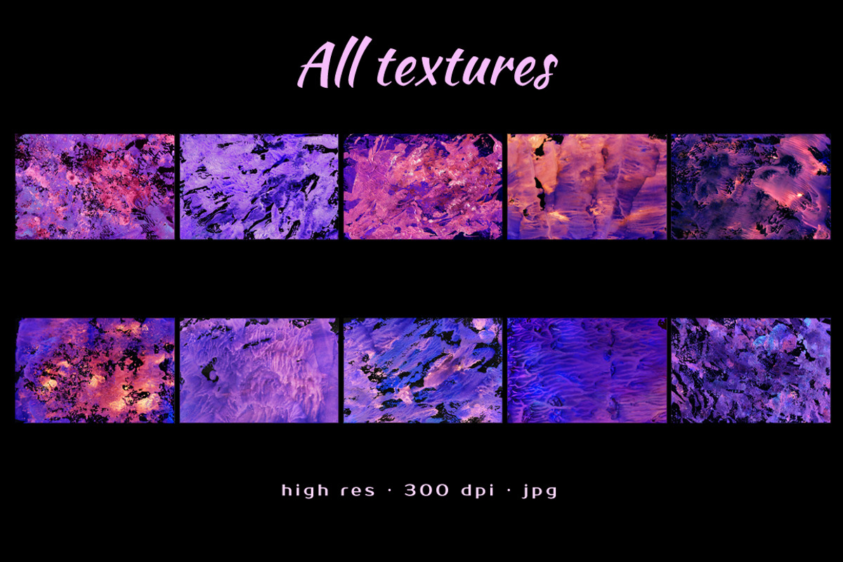 Purple MAGIC CAVE Textures, a Texture Graphic by ekaart