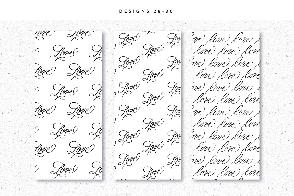 30 Lettering Patterns, a Pattern Graphic by Type and Graphics Studio