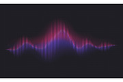 Abstract sound wave. Voice digital | Background Graphics ~ Creative Market