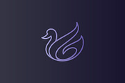 Swan Line Logo, a Branding & Logo Template by nospacestore